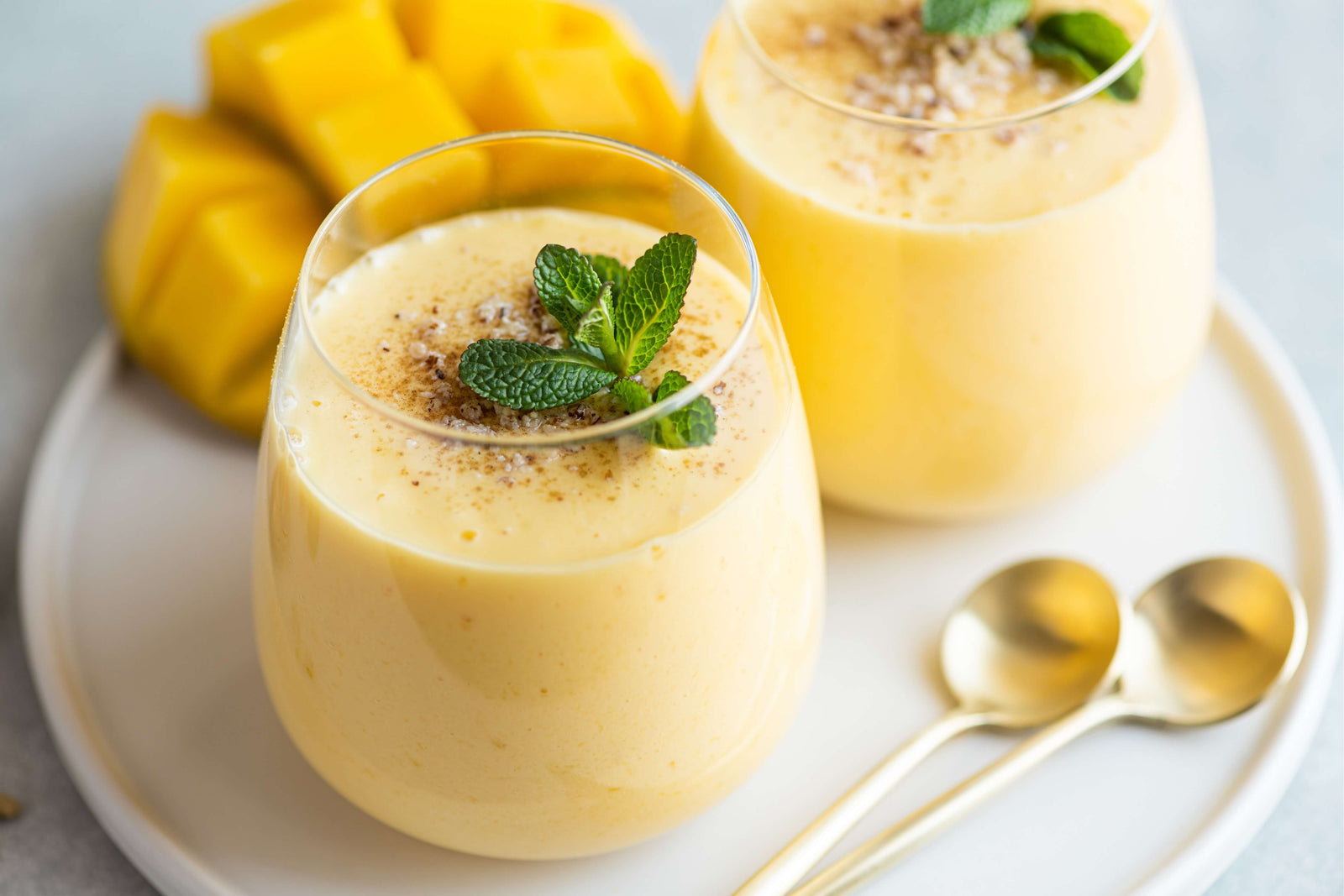 MANGO COCONUT LASSI BY Peter KuruvitaLoved in India and Sri Lanka, thi ...